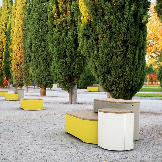 Outdoor Seating - Urban Islands from mmcité