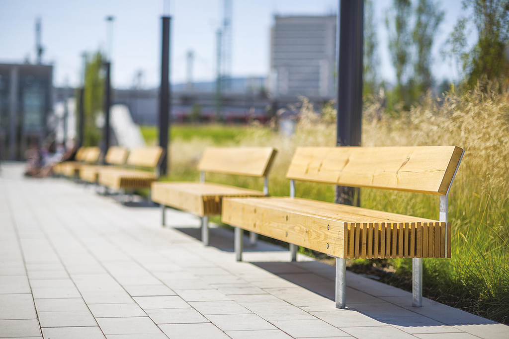 Park Bench - Woody from mmcité