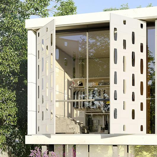 Gallery of Facade Horizontal Pivot Shading System - Rabel 14020 - 5