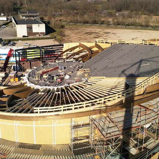 Gallery of Free Form Timber Structures for Venlo Casino - 12
