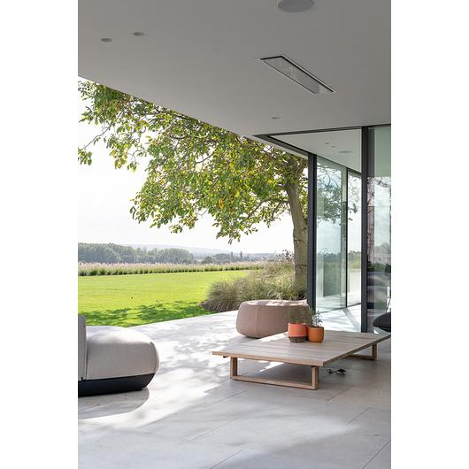 Corner Window in Poolhouse Residence from Orama Minimal Frames