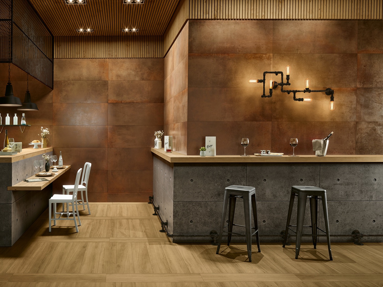 Gallery of Glazed Porcelain and Single Fired Wall Tiles - Metallic - 7