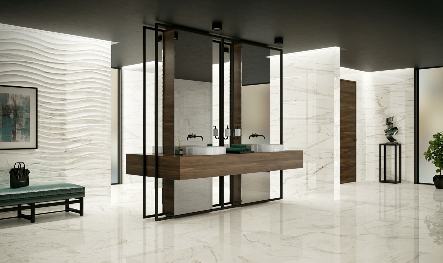Gallery of Glazed Porcelain and Single Fired Wall Tiles - Precious - 5