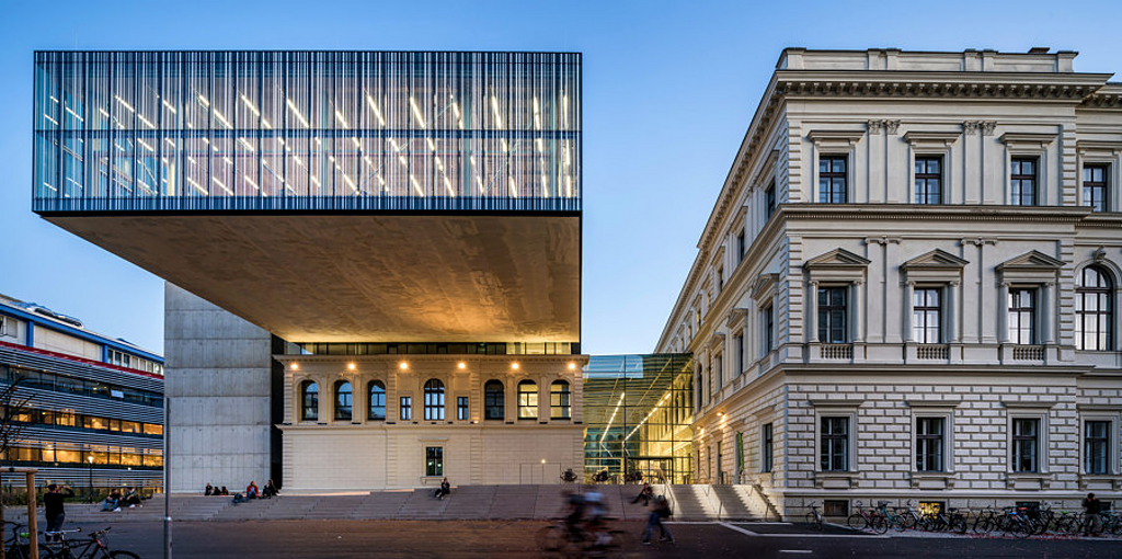 Glass Facade in University Library from Jansen