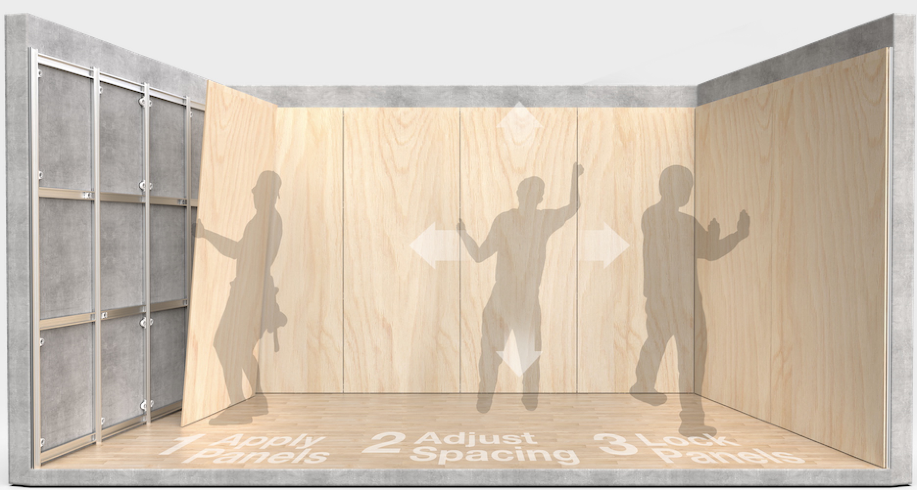 Gallery of Interior Panel Mounting - Stratlock Rail System - 7