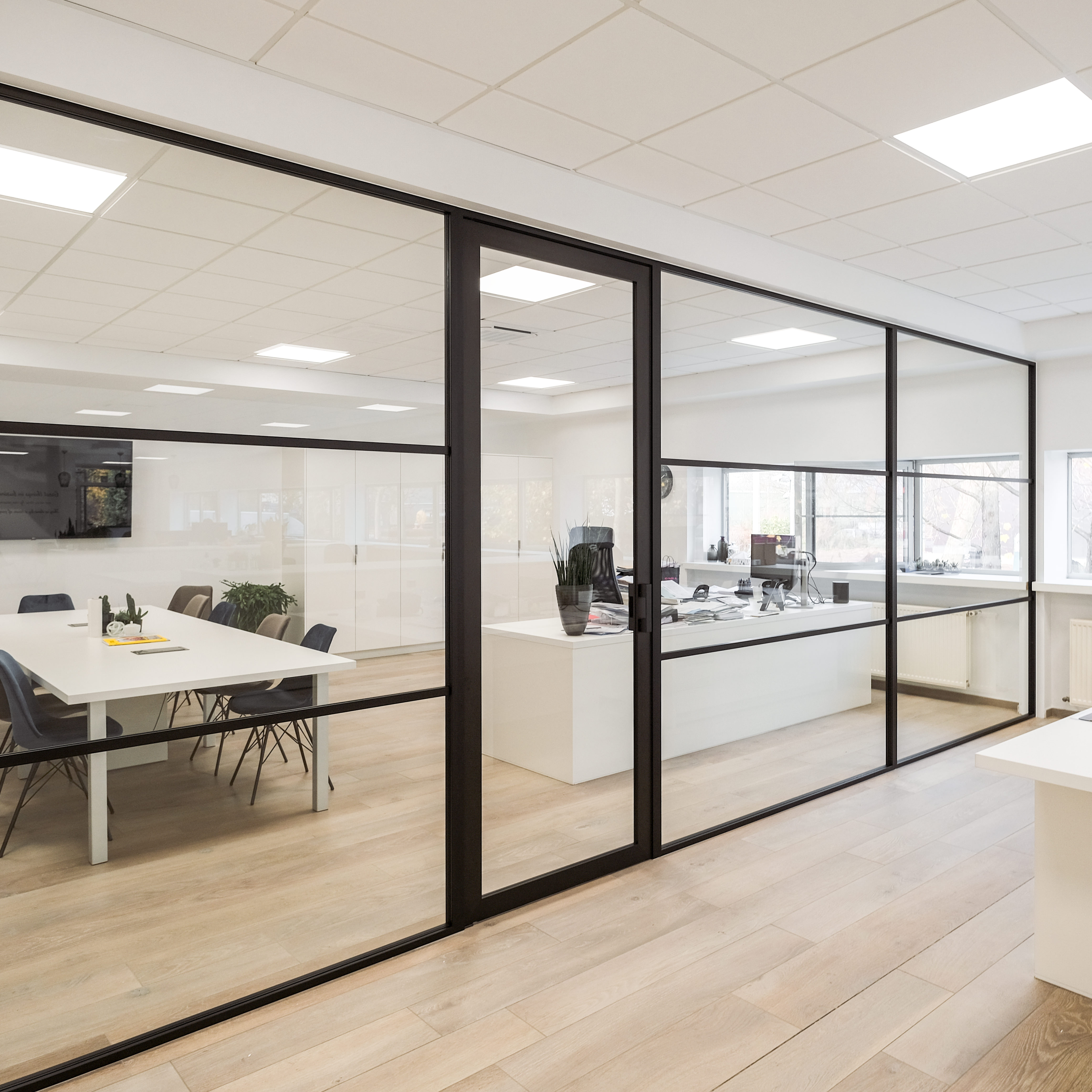 Gallery of Fixed Glass Partitioning - PortaPivot 3530 - 1