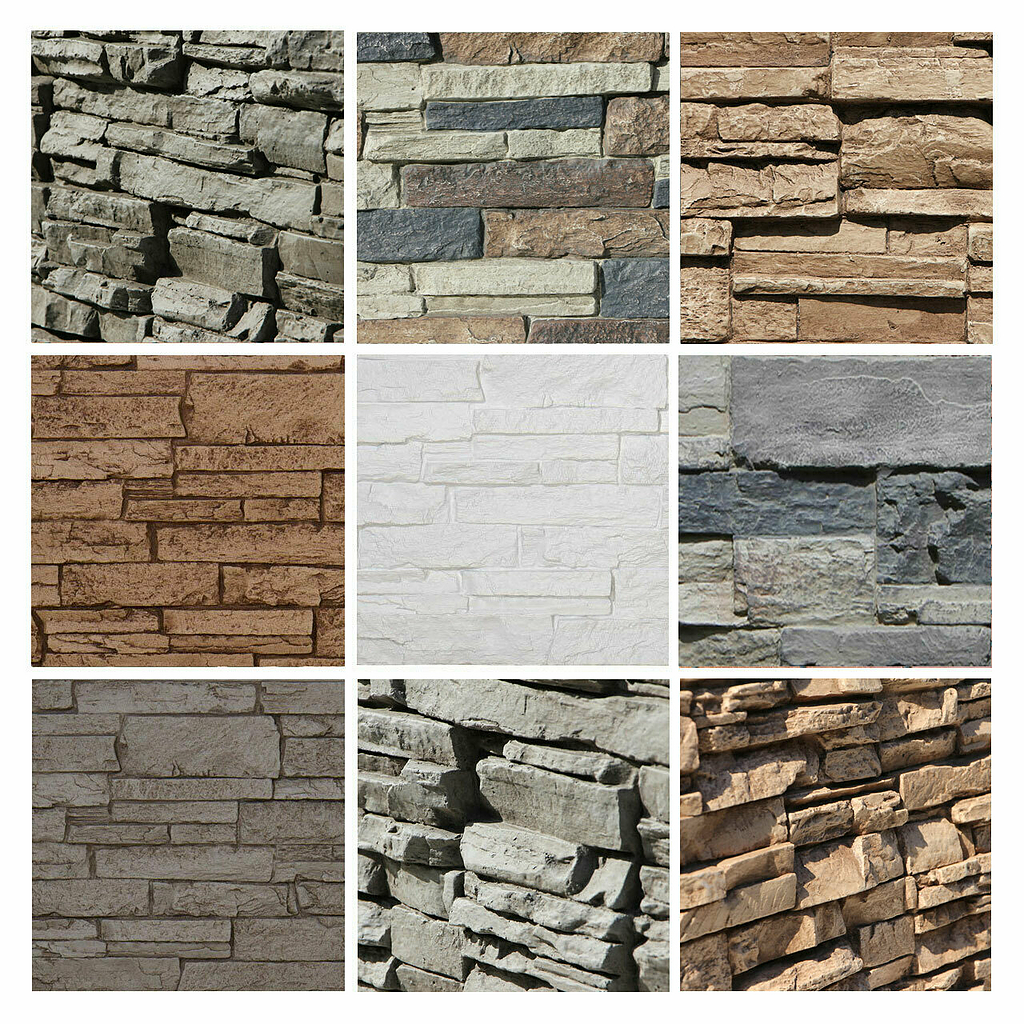 Wall Panels - Faux Stacked Stone from Decorative Ceiling Tiles