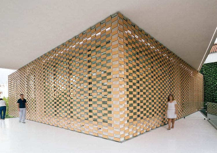 Ceramic Textile System - La Gota Cultural Center from Flexbrick