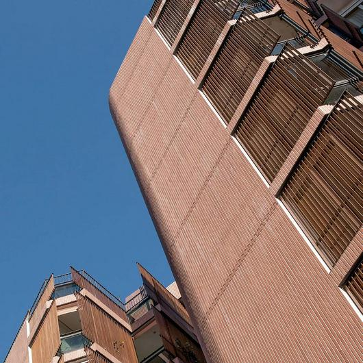 Ceramic Textile System - Girasol Building from Flexbrick