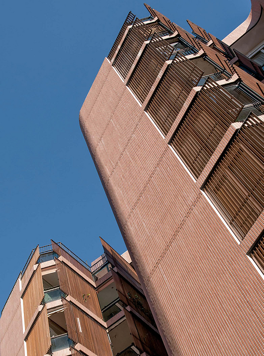 Ceramic Textile System - Girasol Building from Flexbrick