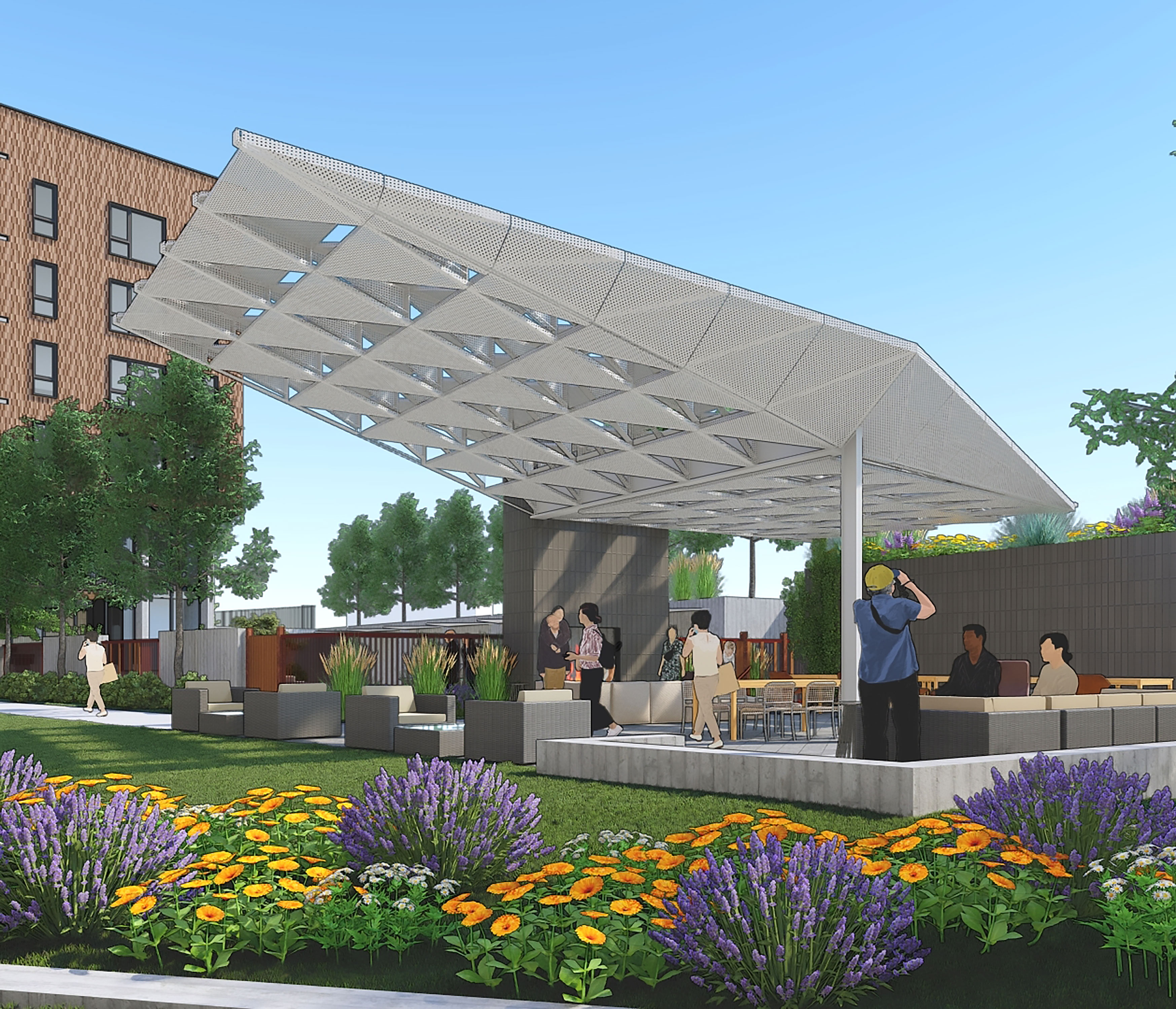 Gallery of Outdoor Pavilion and Trellis - 6