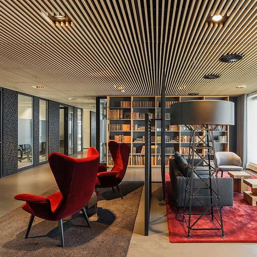 Wood – Veneered Wood Grill Ceilings & Walls from Hunter Douglas ...