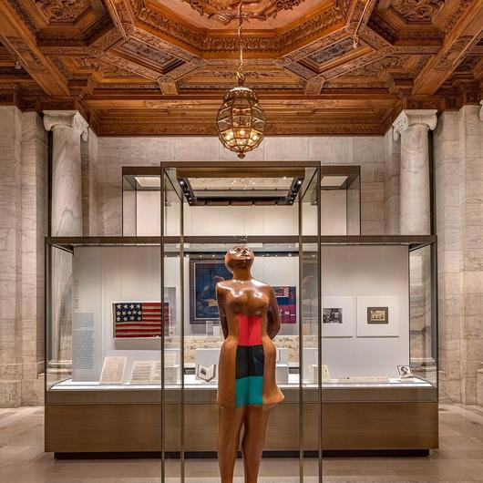 Display Cases in New York Public Library from Goppion