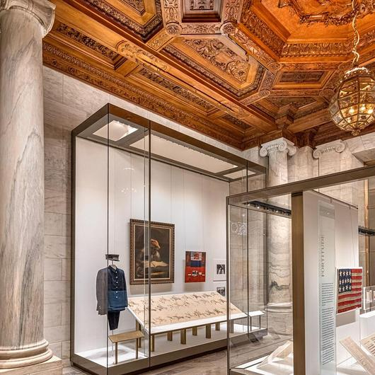 Display Cases in New York Public Library from Goppion