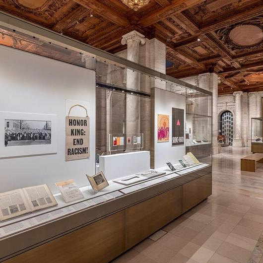 Display Cases in New York Public Library from Goppion