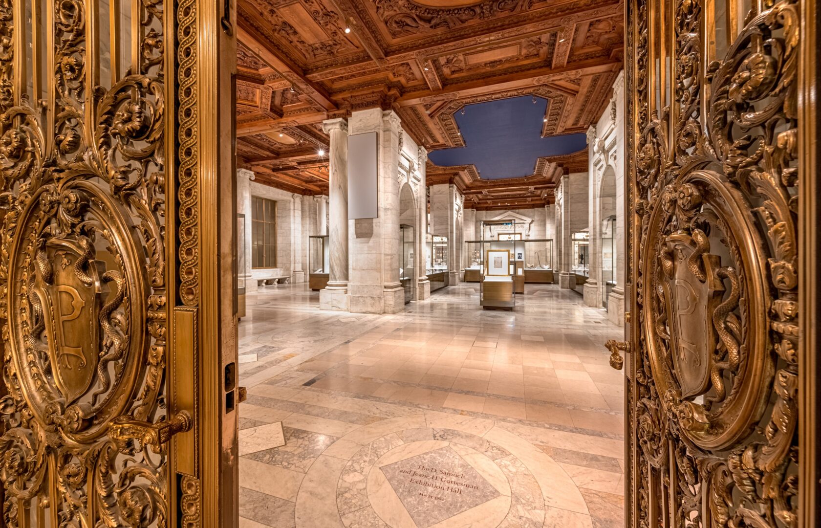 Display Cases in New York Public Library from Goppion