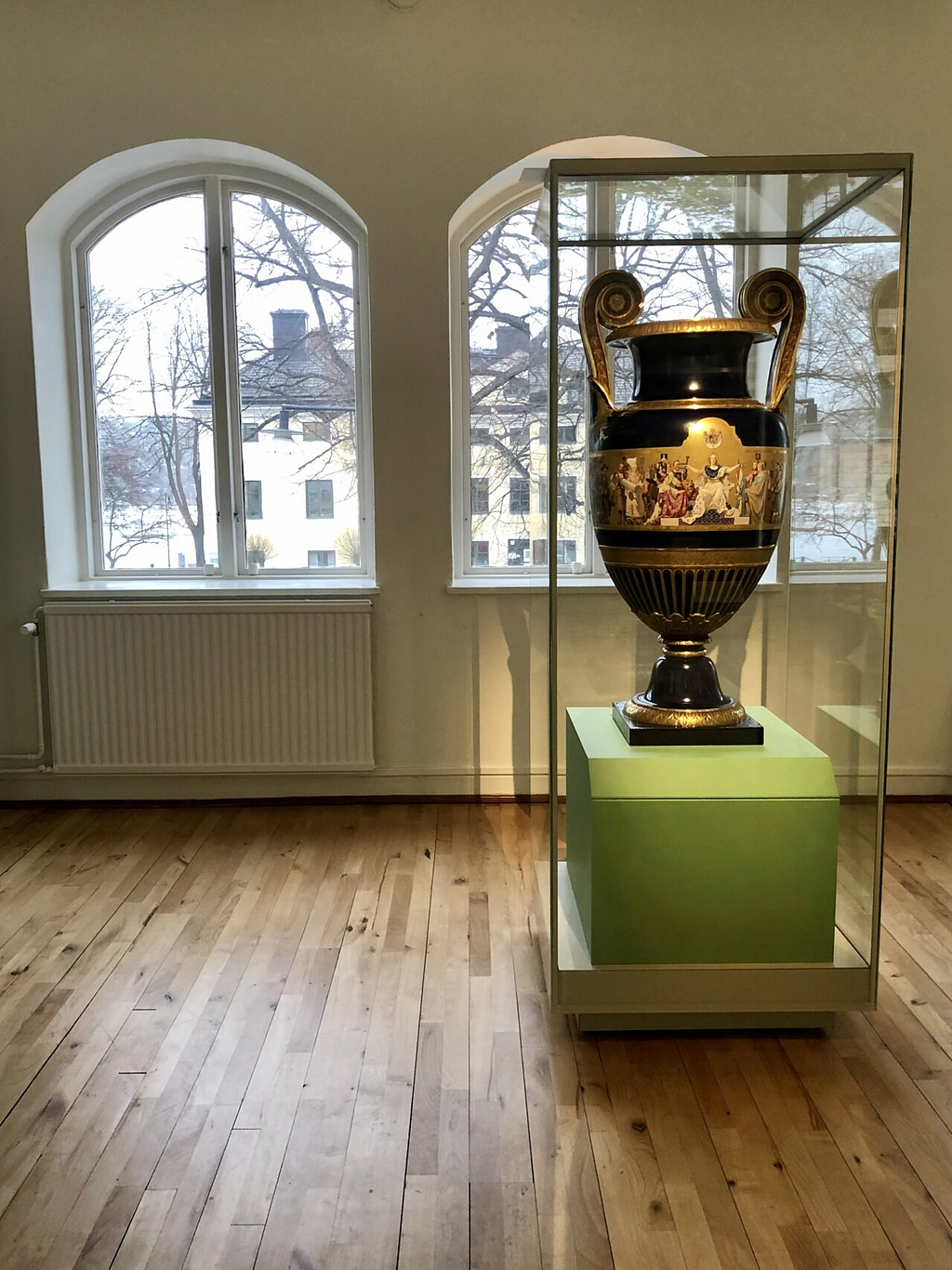 Display Cases in the Gustavsberg Porcelain Museum from Goppion