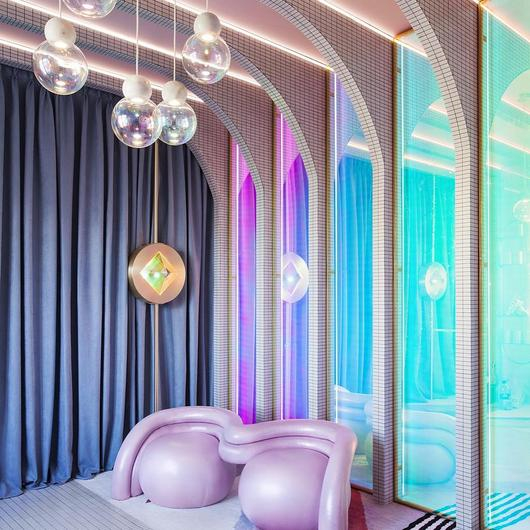 Mosaic Tiles in Wonder Galaxy Dressing Room from Hisbalit