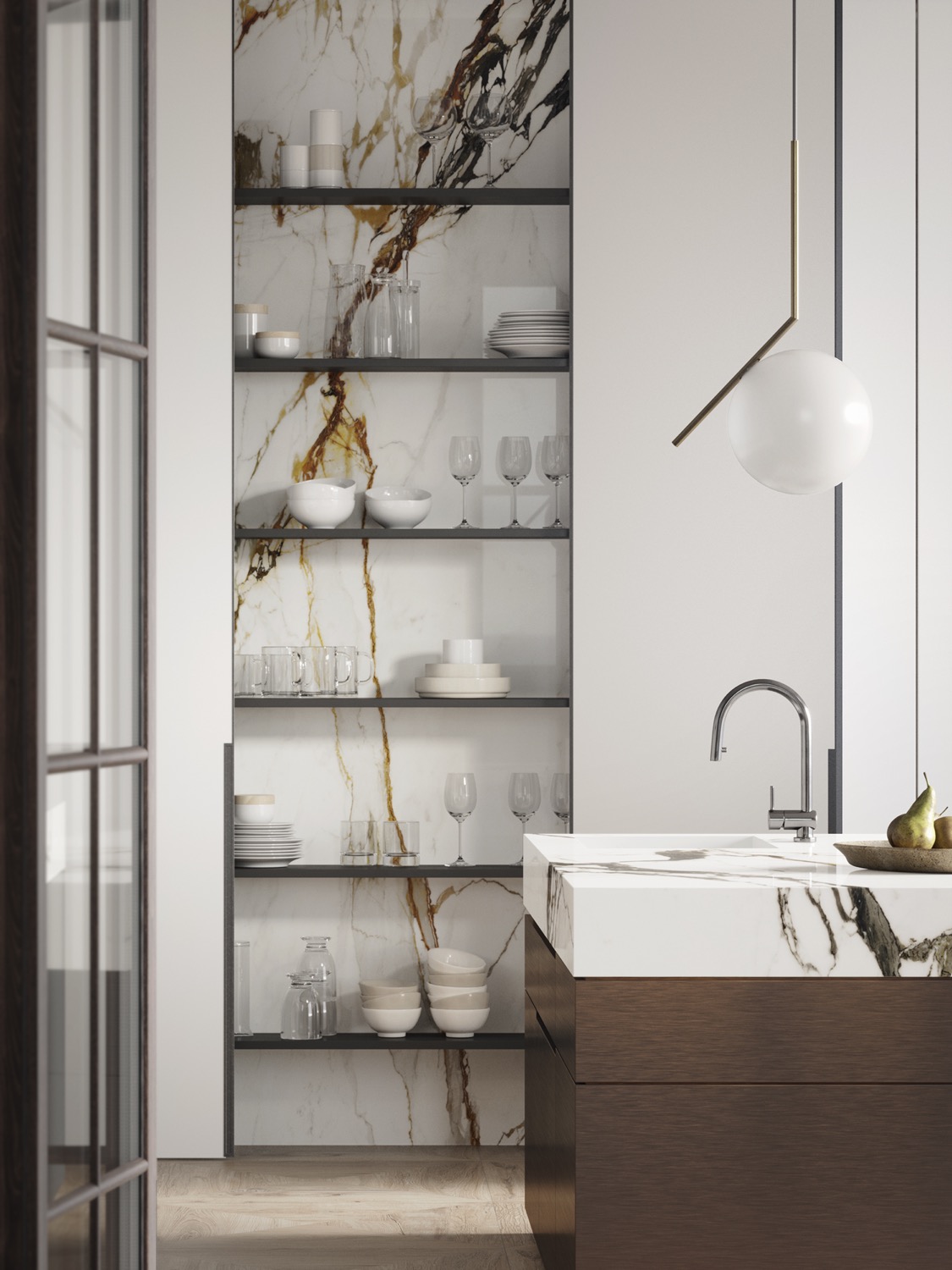 Galeria de Porcelanato de gran formato XTONE - Paonazzo Biondo - 4
