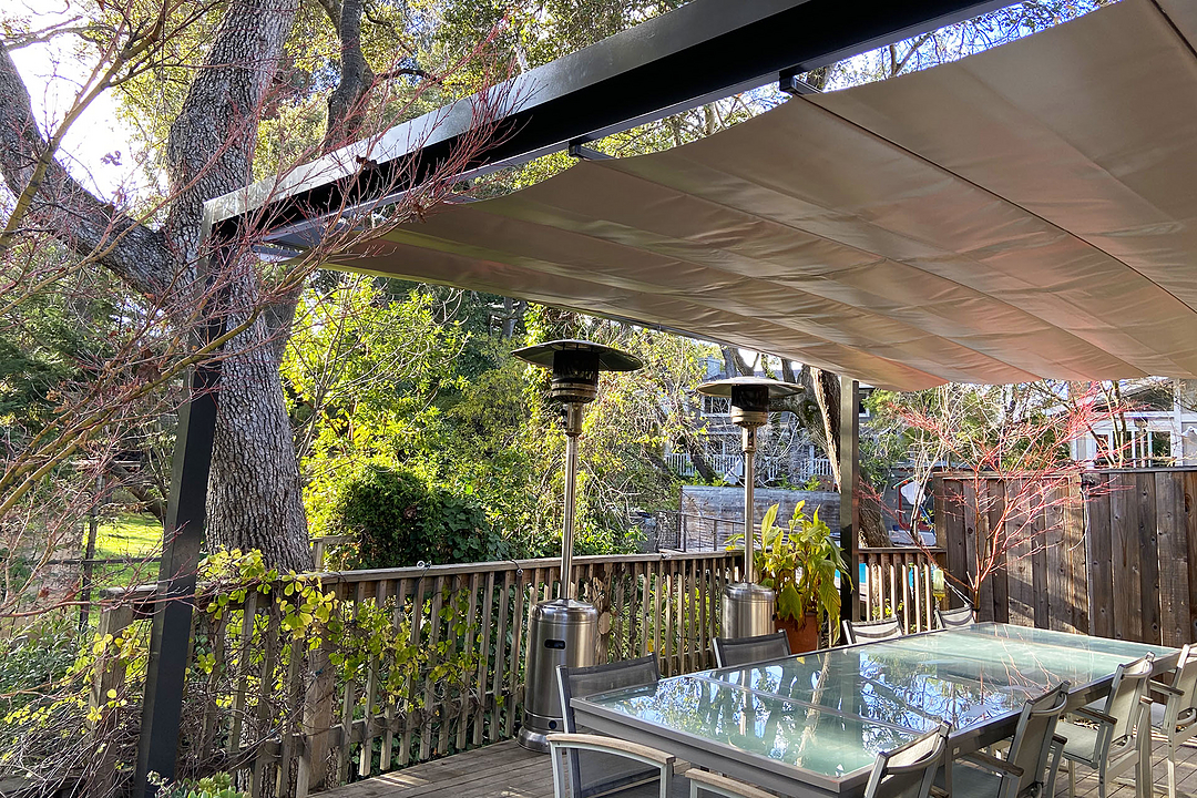 Retractable Canopy at San Mateo, California from ShadeFX