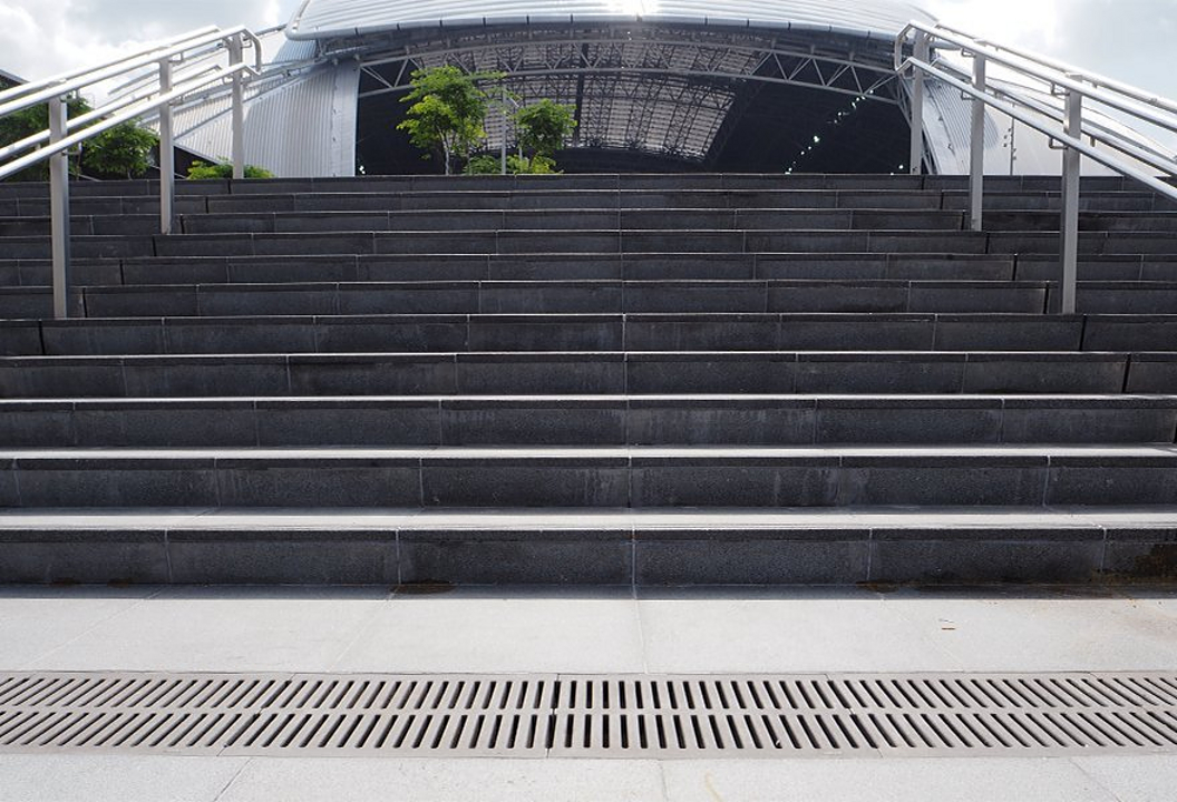 Stone Grates in Sports Hub, Singapore from Jonite