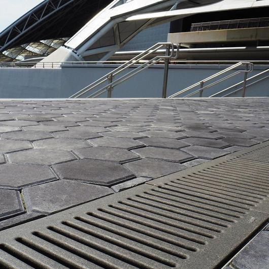 Gallery of Stone Grates in Sports Hub, Singapore - 2