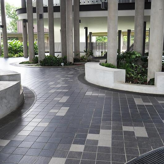 Stone Grates in Downtown East Resort, Singapore from Jonite