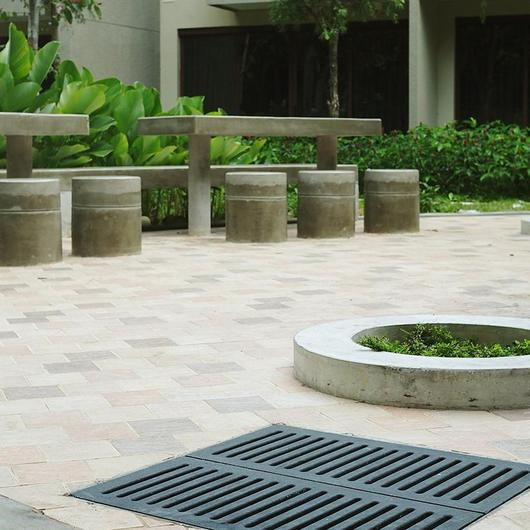 Stone Grates in Downtown East Resort, Singapore from Jonite