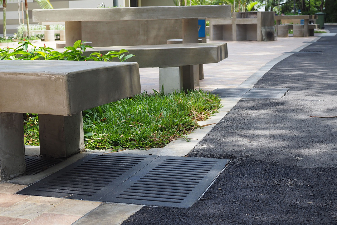 Stone Grates in Downtown East Resort, Singapore from Jonite