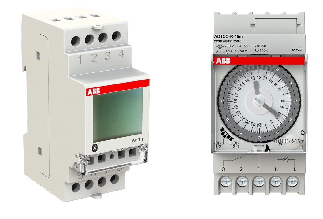 Interruptores para control horario de cargas eléctricas de ABB