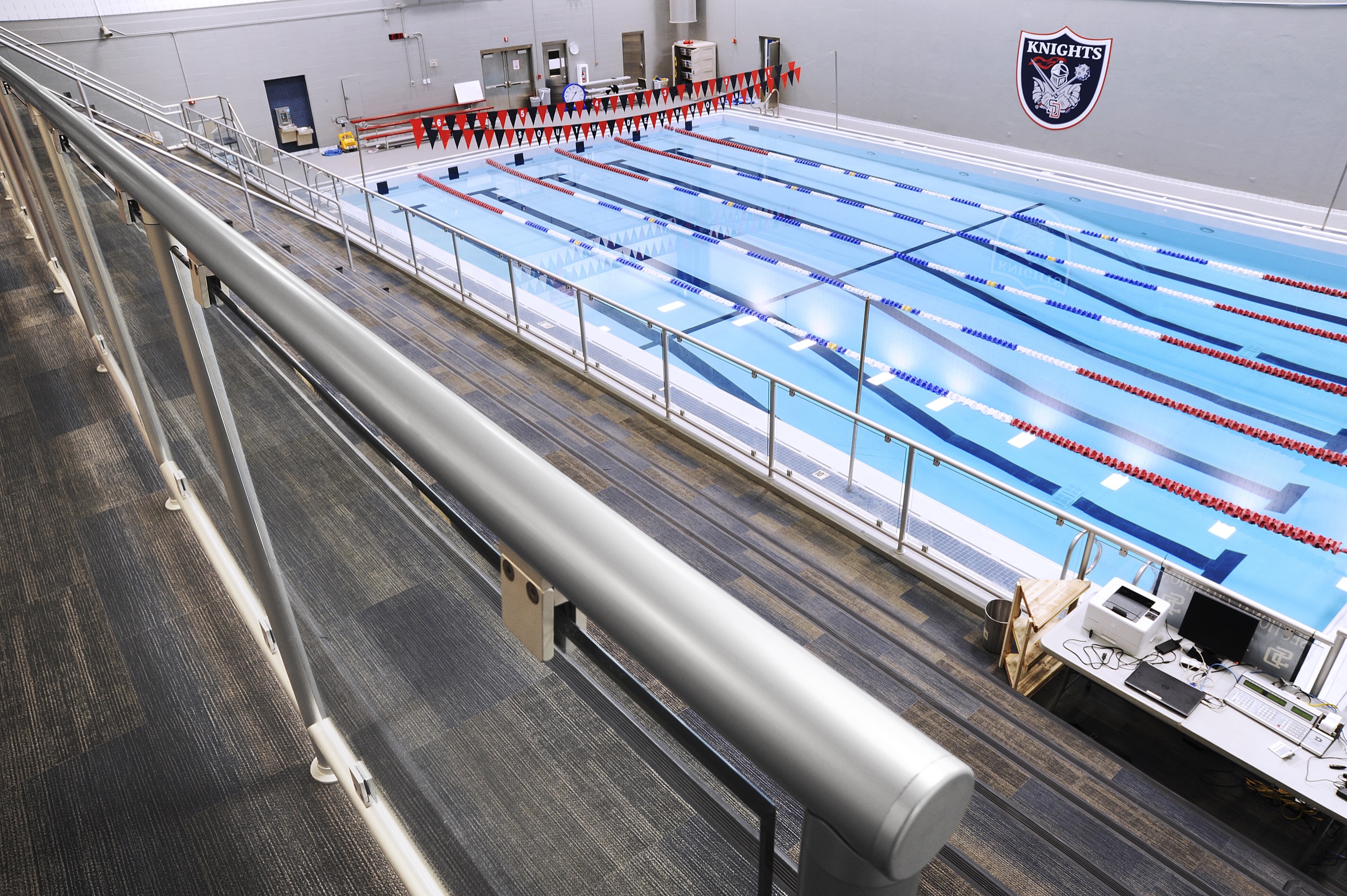Gallery of Structural Railings in High School Natatorium - 8