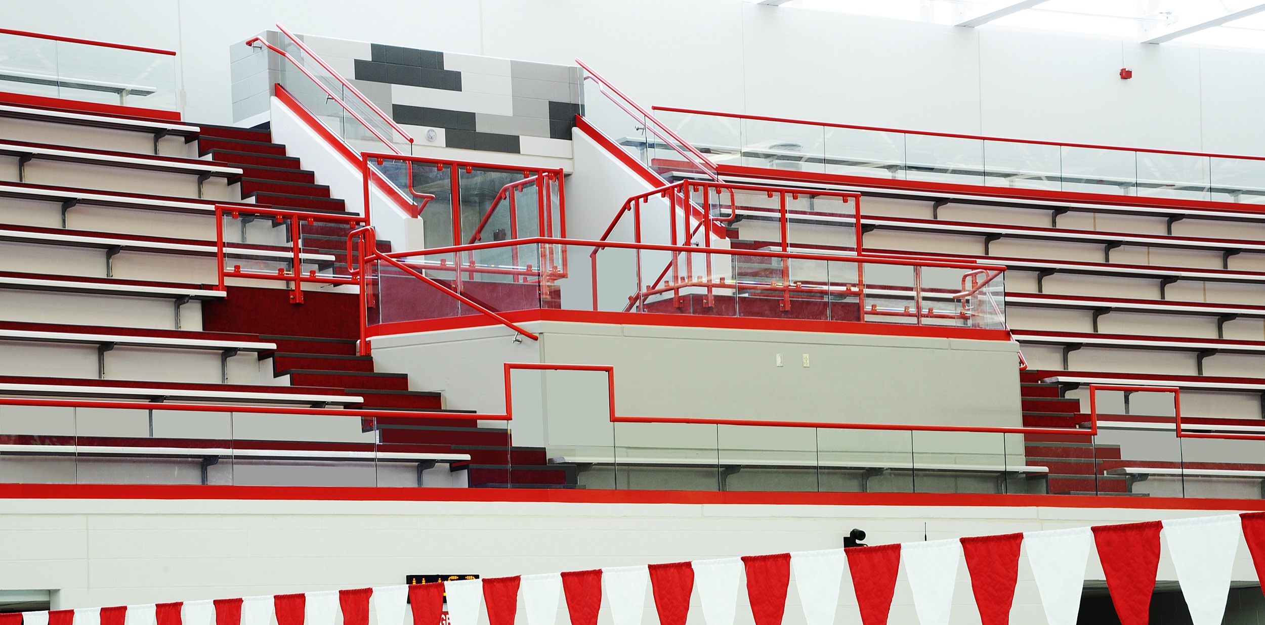 Gallery of Structural Railings in High School Natatorium - 2