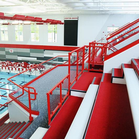 Gallery of Structural Railings in High School Natatorium - 3