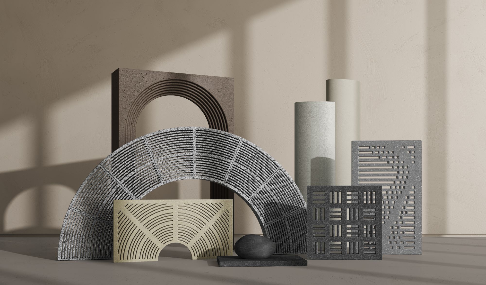 Stone Grates - Geometric Collection from Jonite