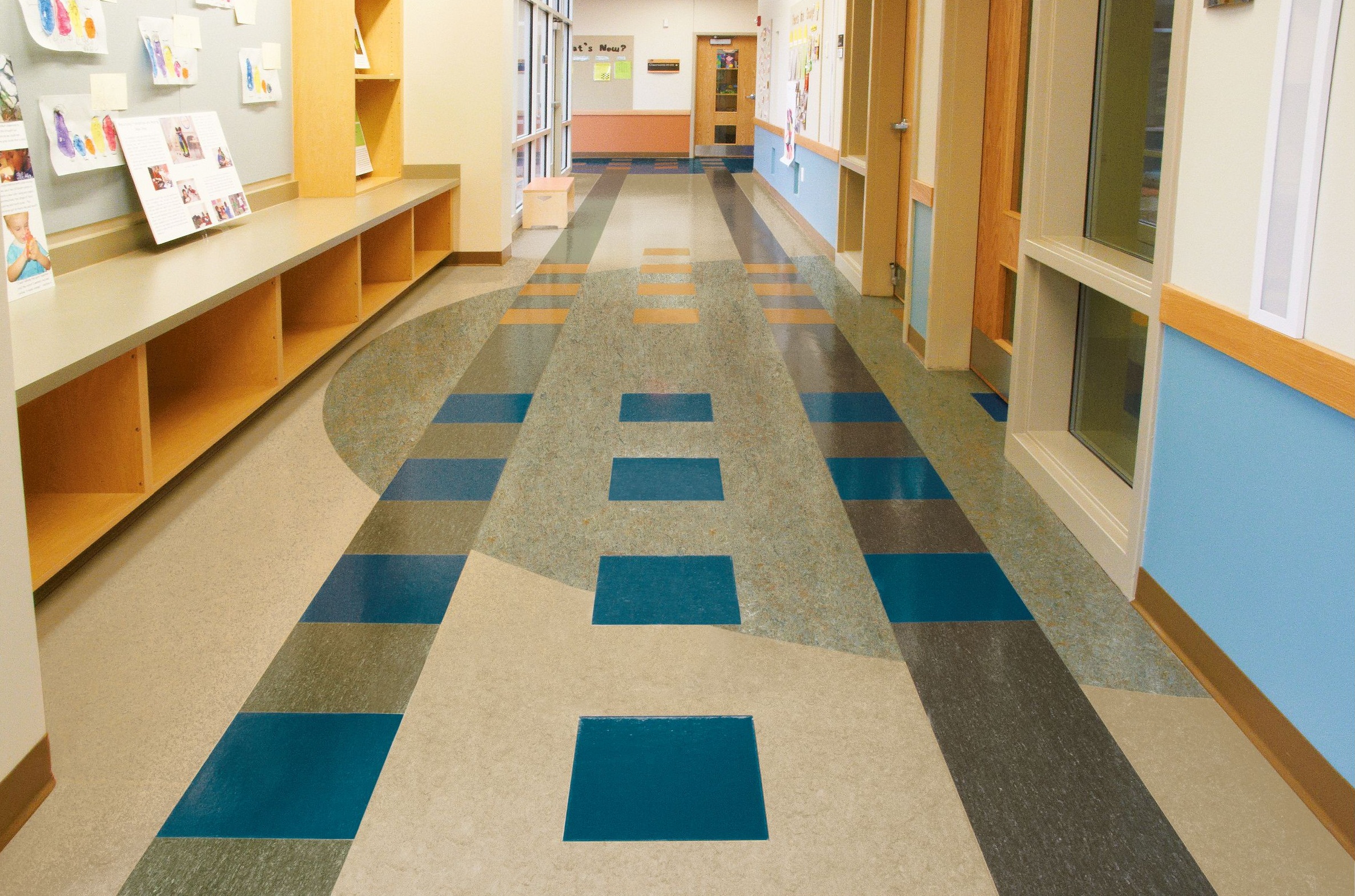 Galeria de Piso Linoleo en Rollo con Protección PUR/ Marmorette 2,5 mm - 4