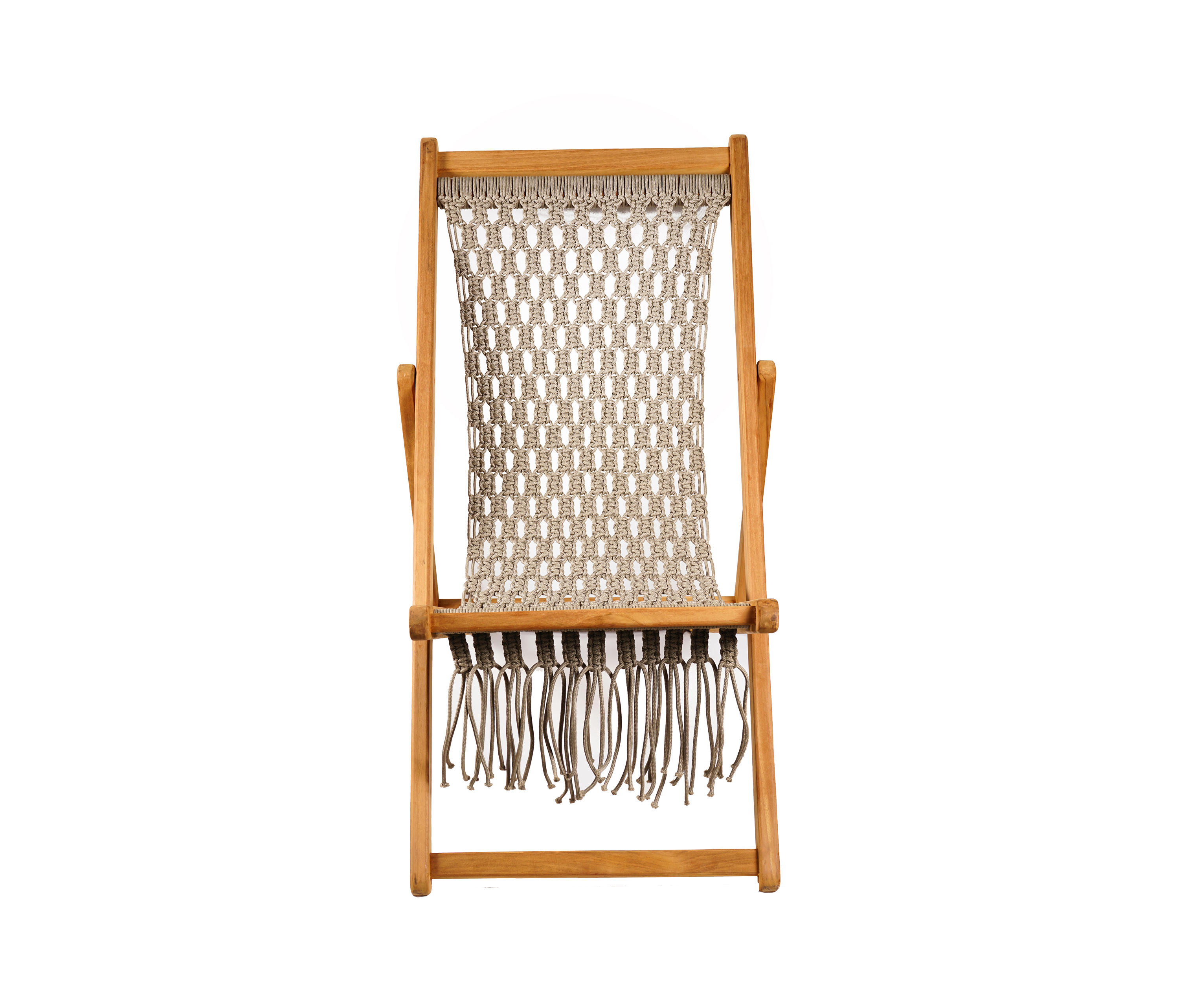Gallery of Sun Loungers and Stools with Macrame Weaving - Fes - 2