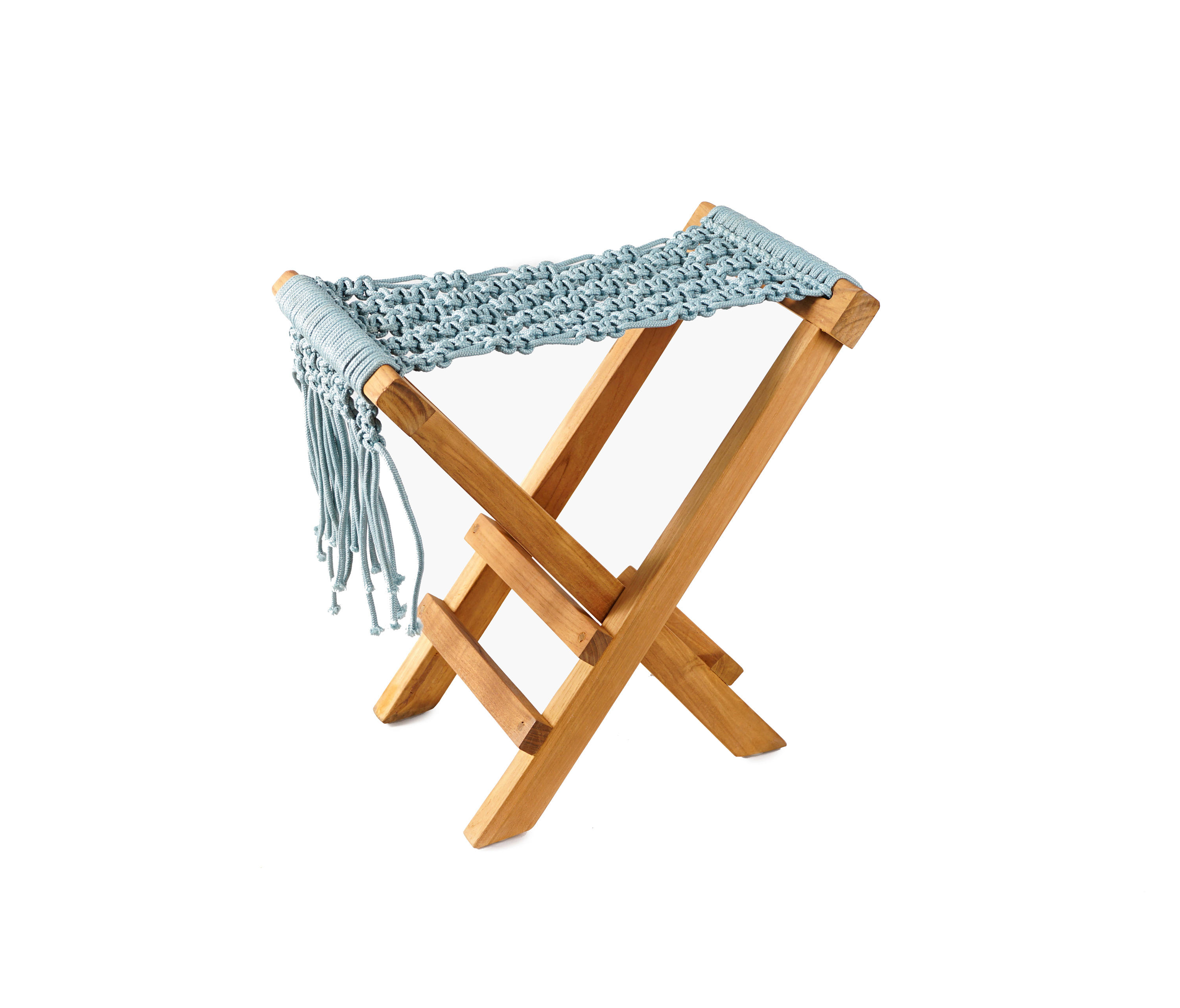 Gallery of Sun Loungers and Stools with Macrame Weaving - Fes - 4