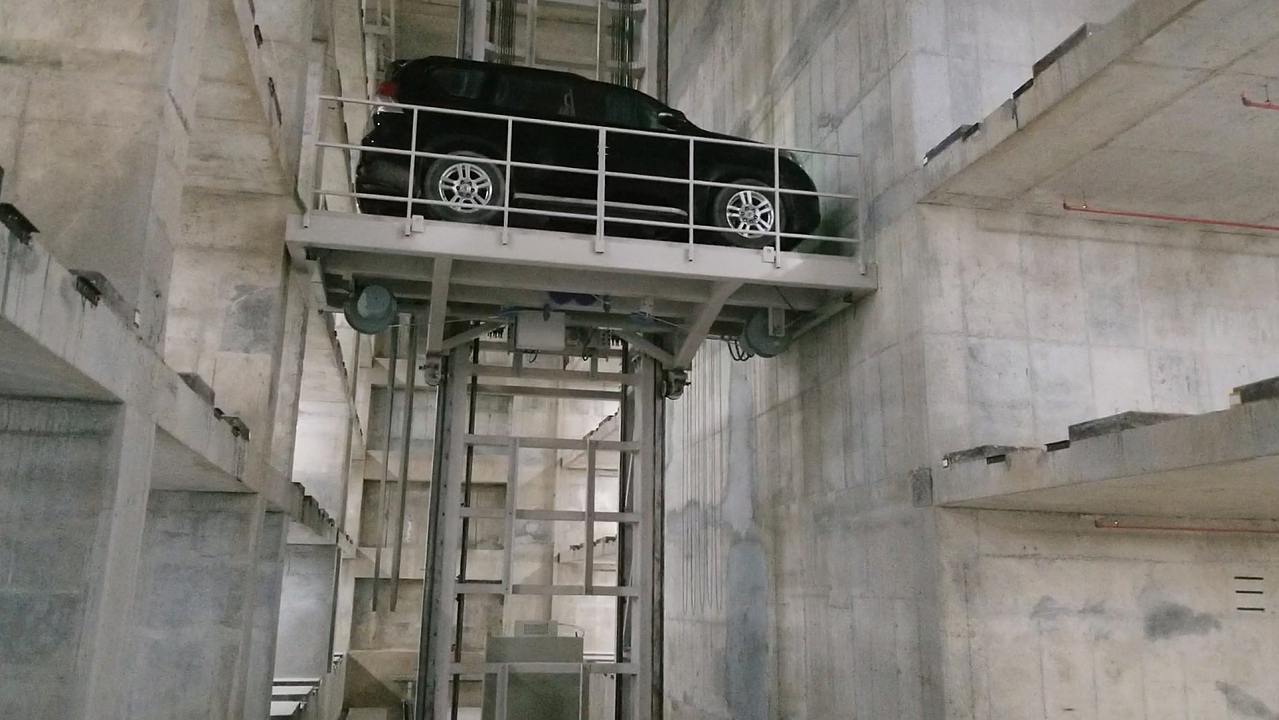 Automated Parking System in Mixed-Use Building from MPSystem