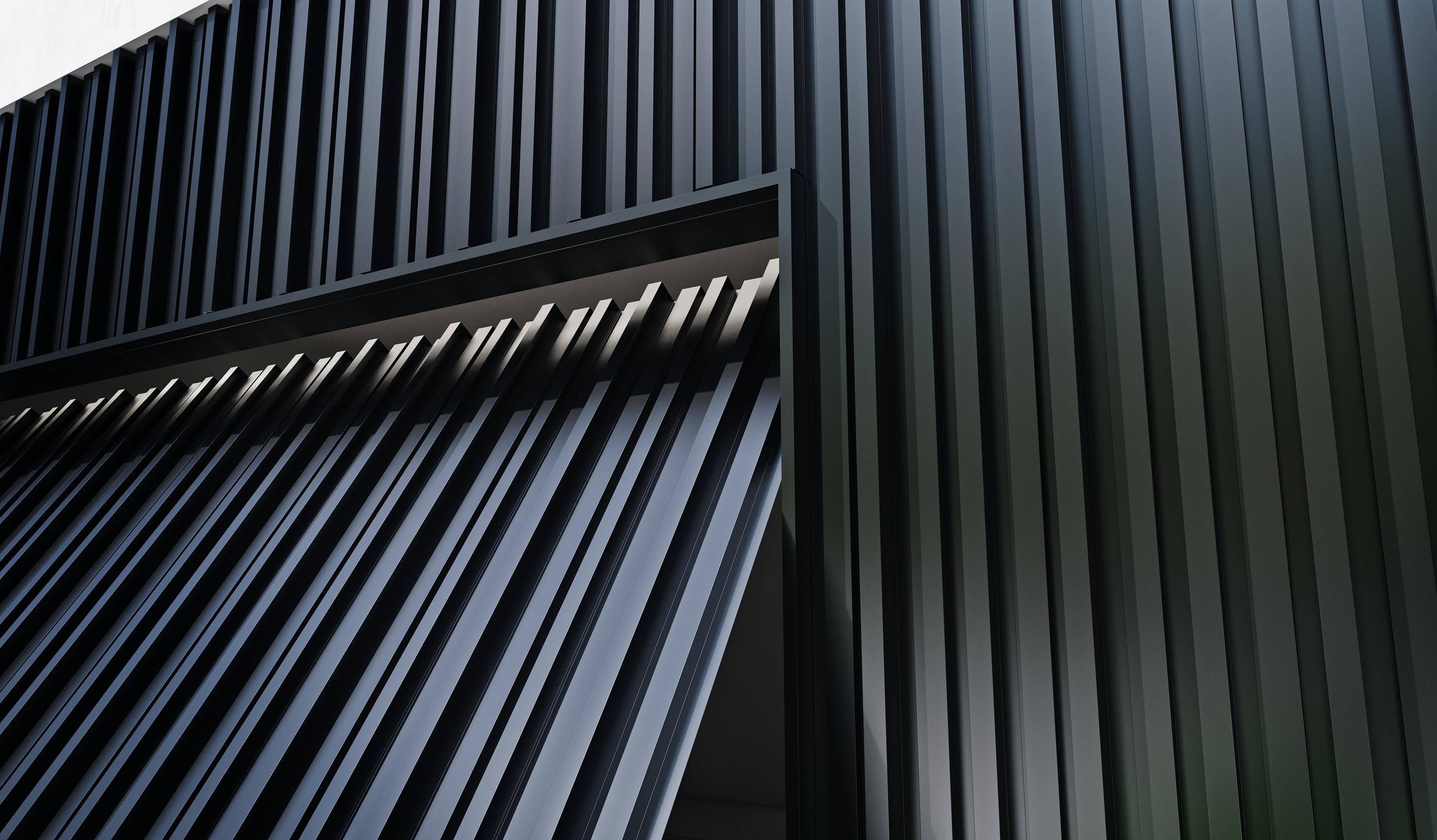 Gallery of Exterior & Interior Finish - Barcode Cladding - 4