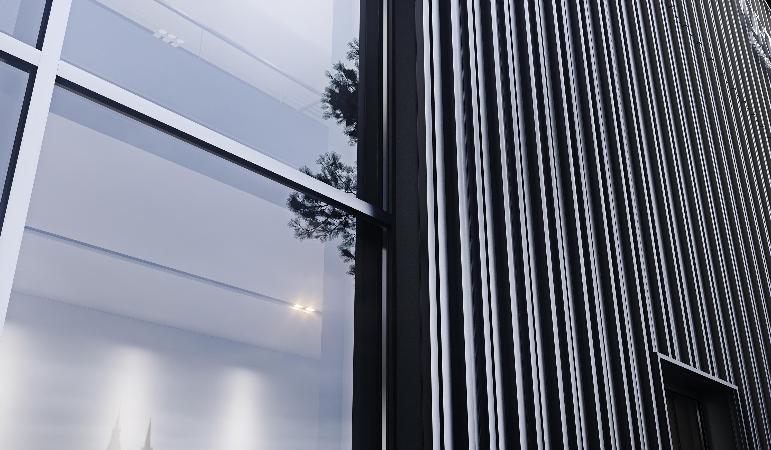 Gallery of Exterior & Interior Finish - Barcode Cladding - 6