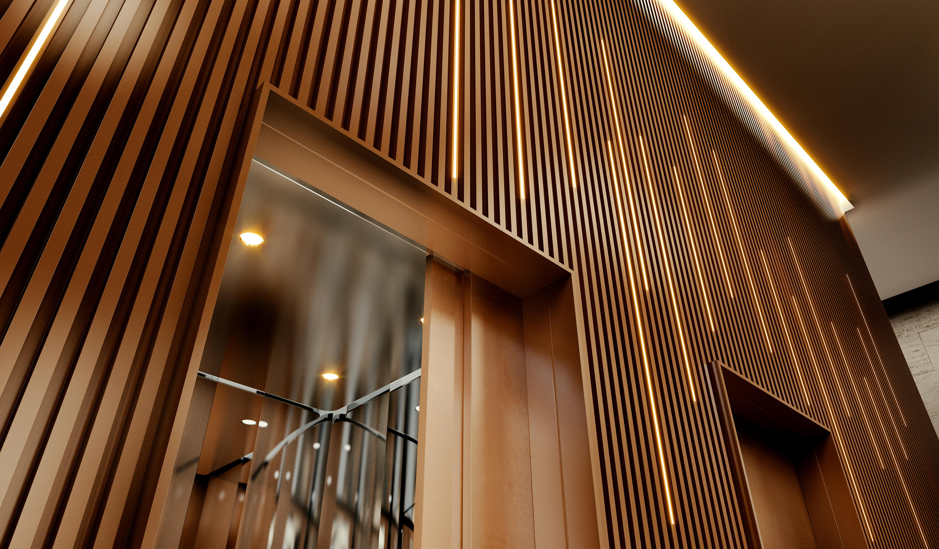Gallery of Exterior & Interior Finish - Barcode Cladding - 12