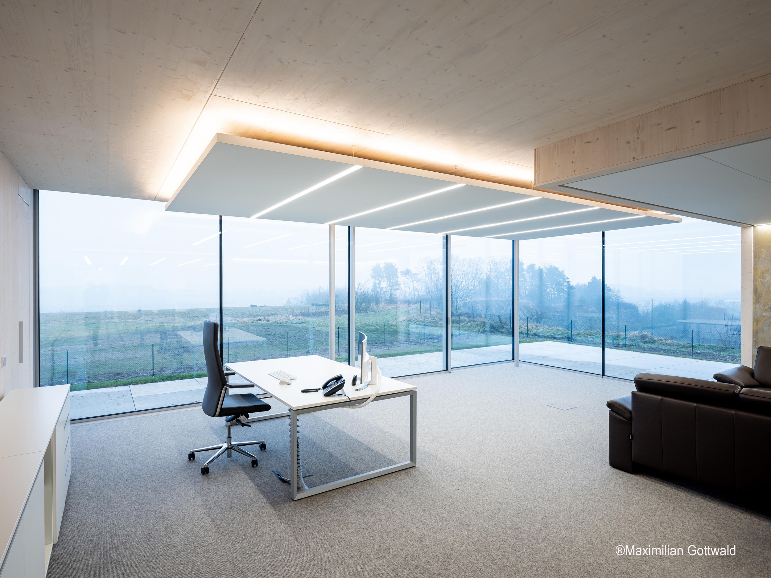 Triple Glazed Sliding Window in Office Building from Solarlux