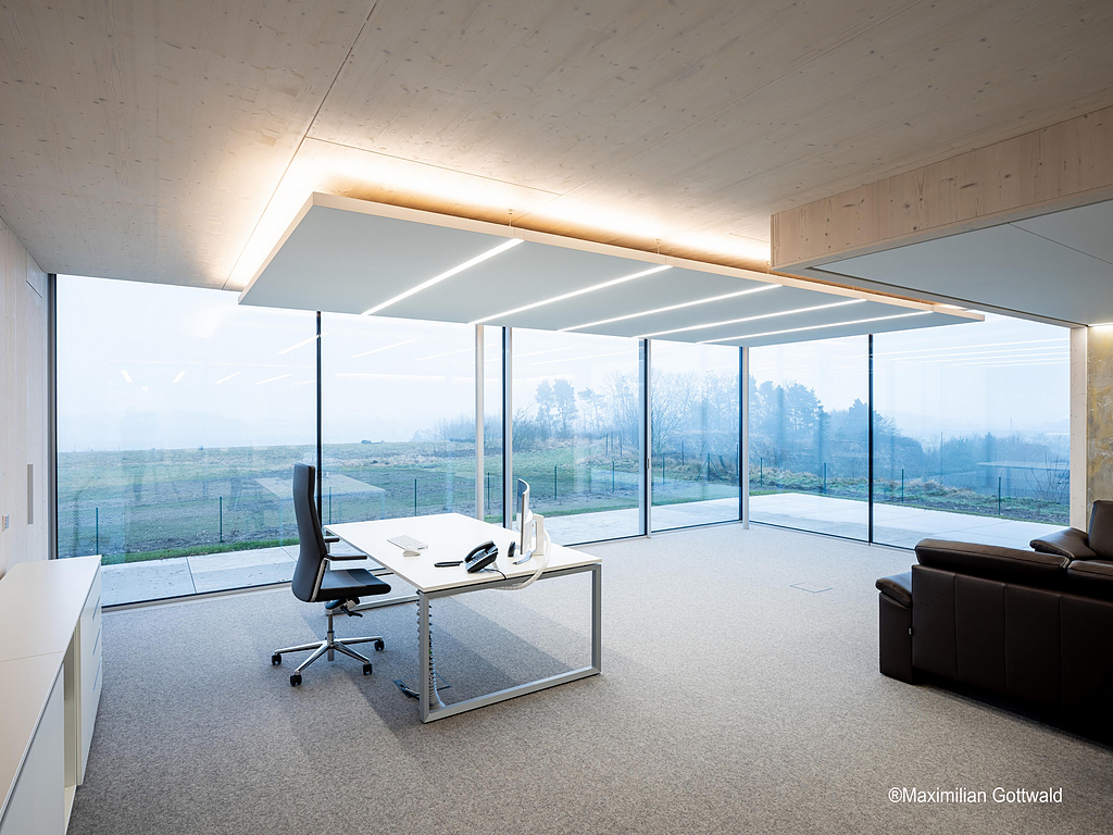 Triple Glazed Sliding Window in Office Building from Solarlux