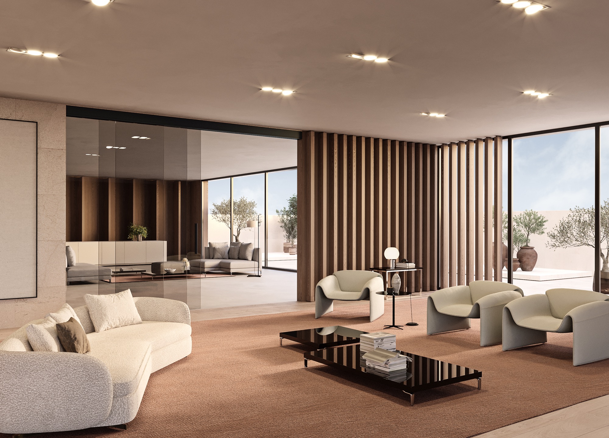 Telescopic Glass Doors from Klein
