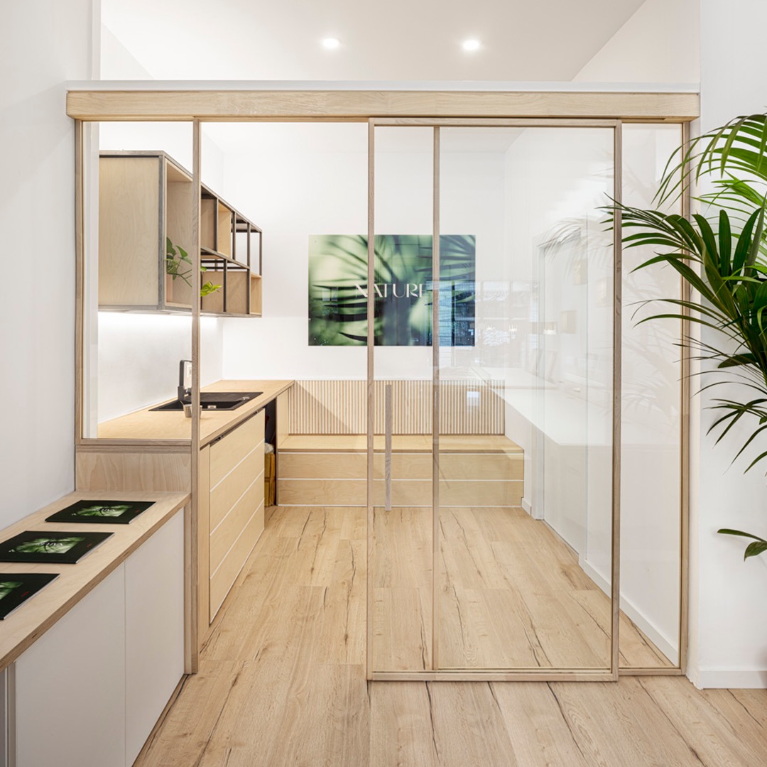Gallery of Wooden Profile System in Co-Working Space - 1