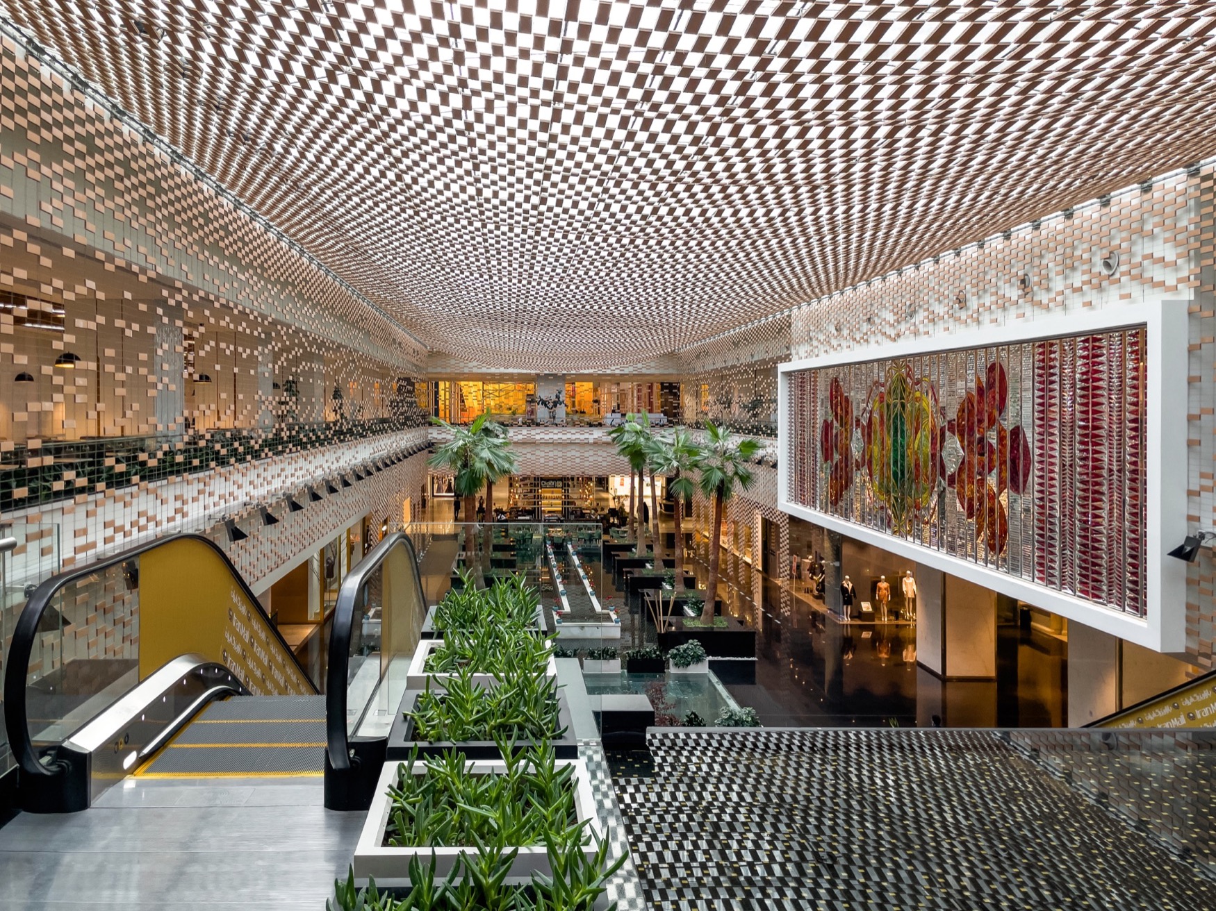 Gallery of Catenary Ceramic Curtain in Iran Mall - 3