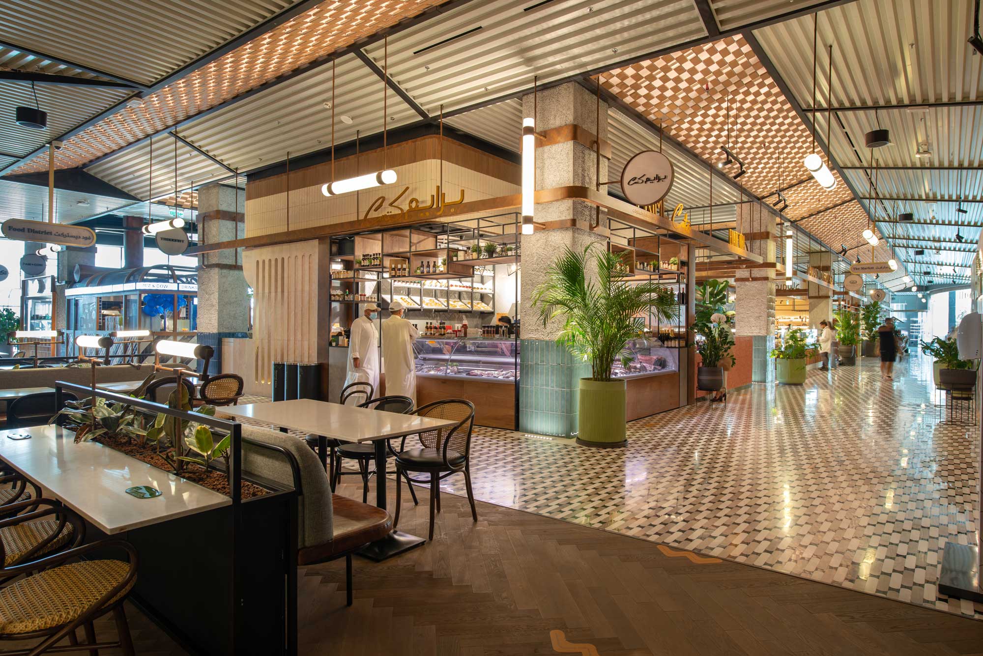 Gallery of Ceramic Lattice Ceiling - 360 Food Hall - 3