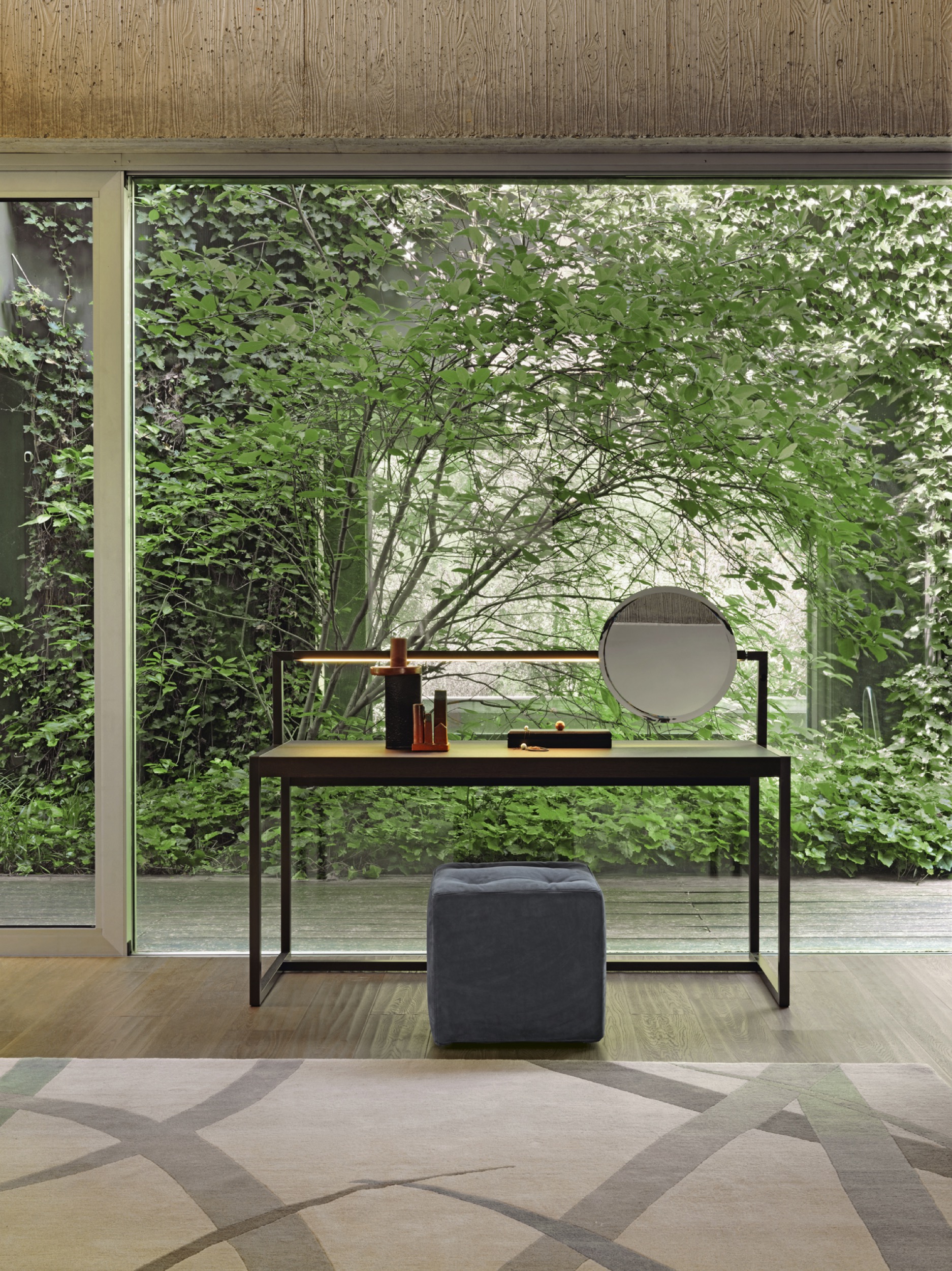 Gallery of Writing Desk with Mirror - Continuum - 5