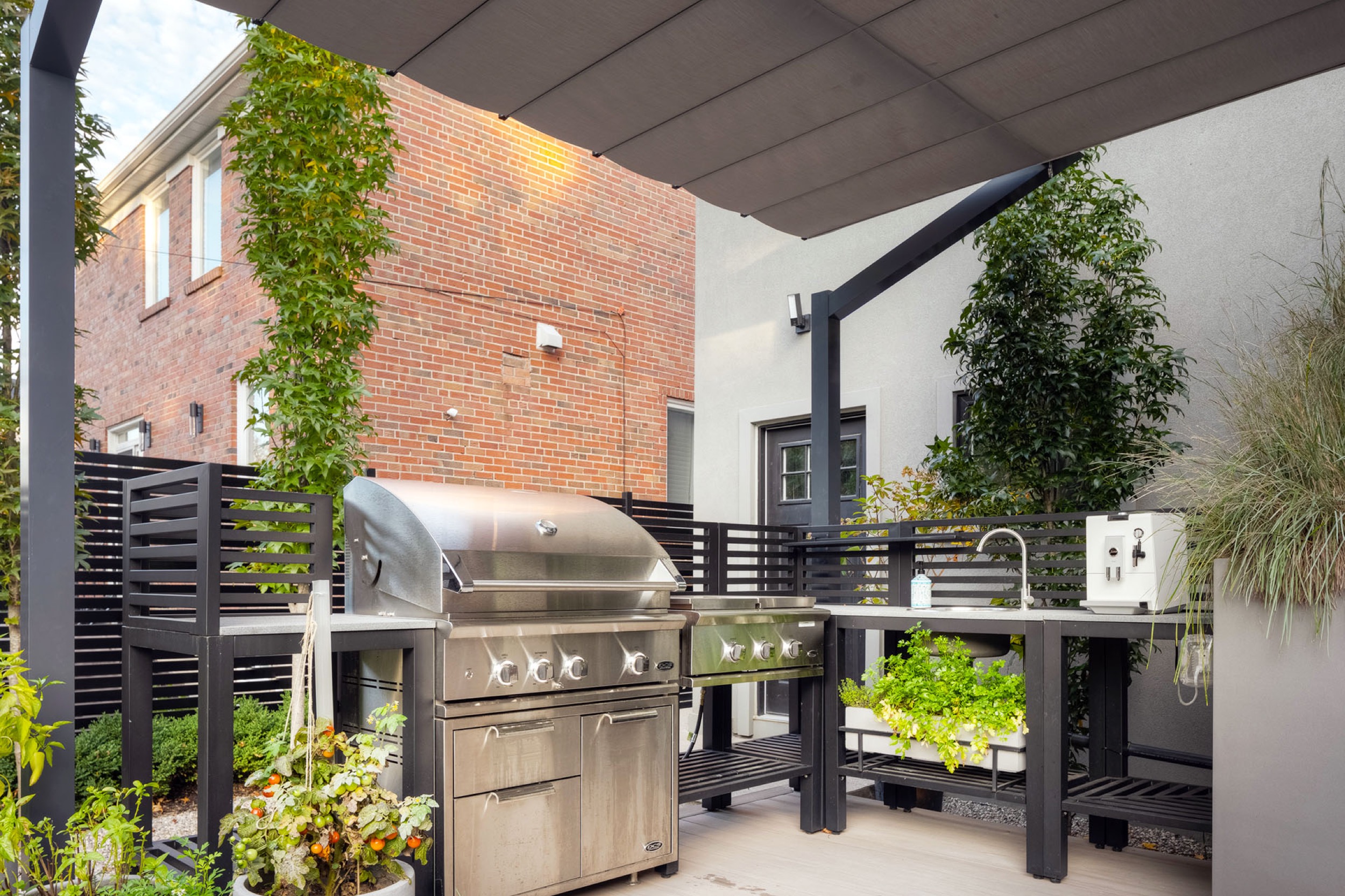 Gallery of Freestanding Canopies in a Backyard in Ontario - 3