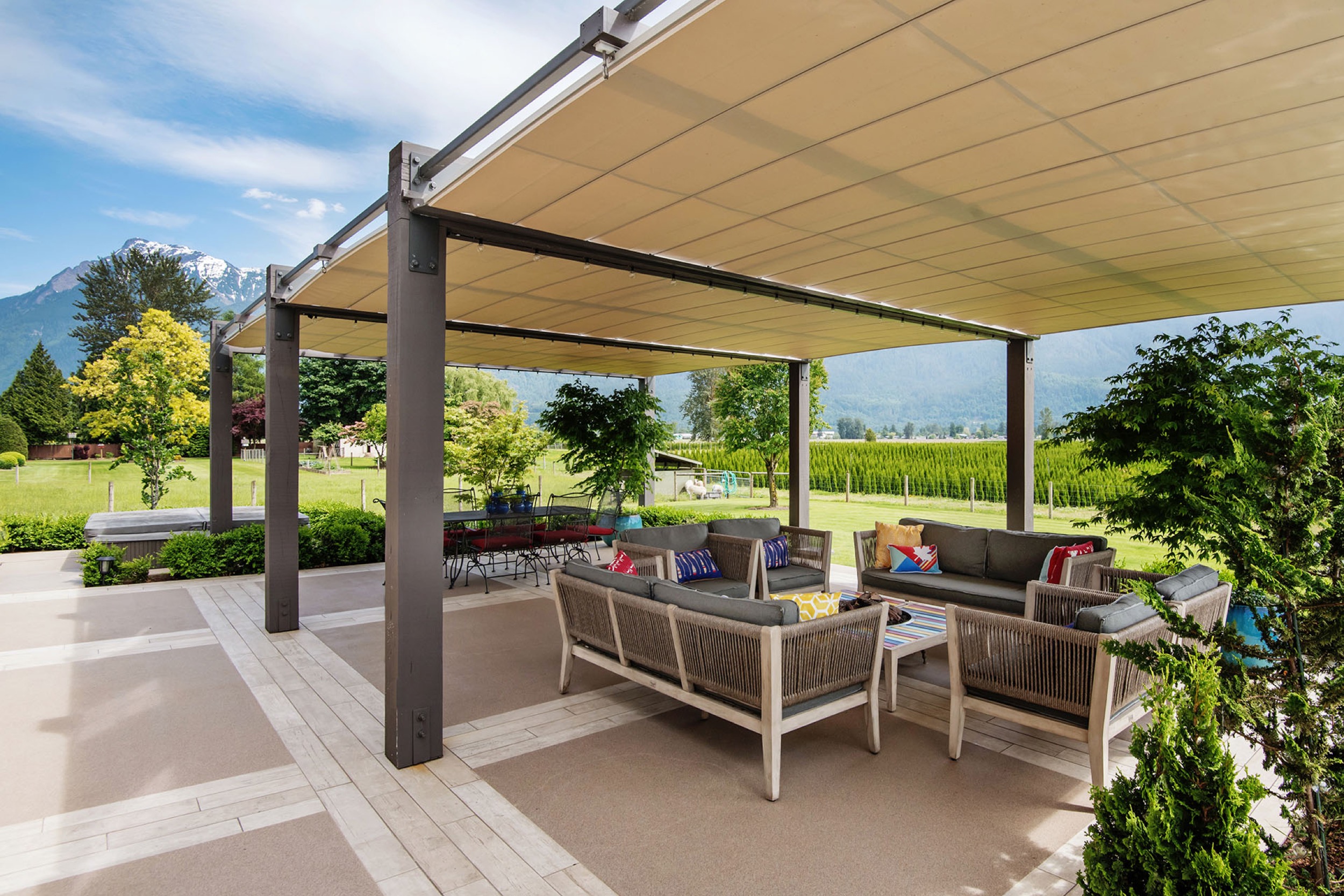 Gallery of Retractable Canopies on a Pergola in Chilliwack - 9